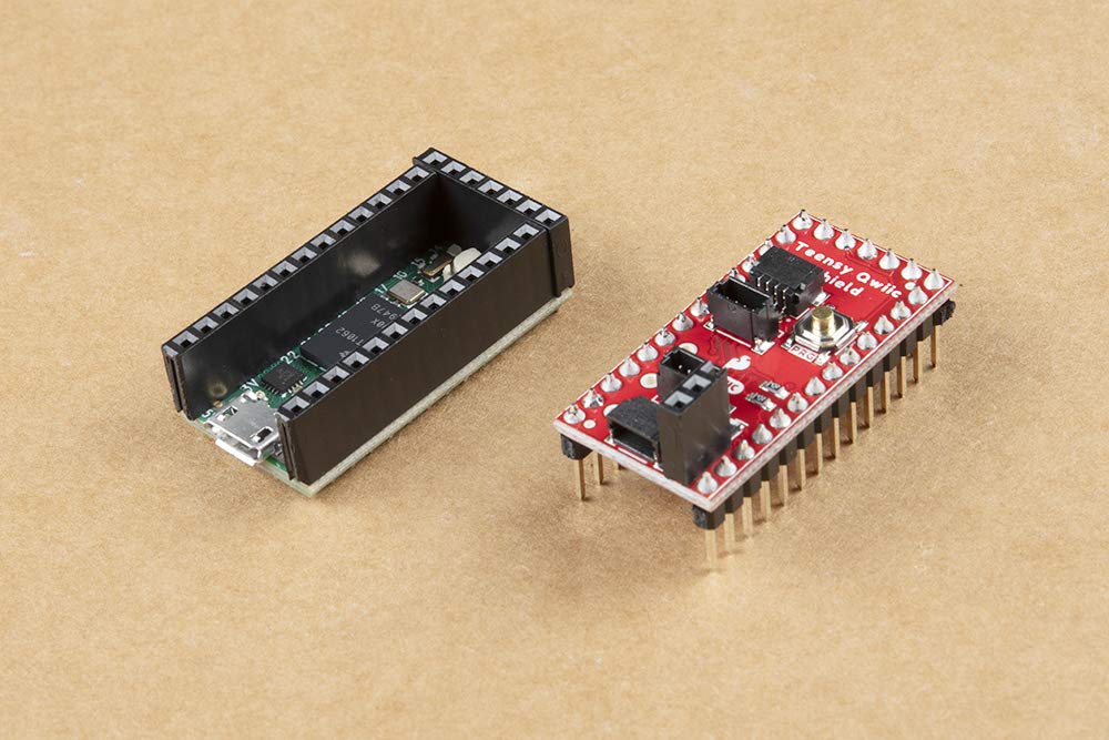 SparkFun Qwiic Shield Compatible with Teensy (not Included) - 4.0, 3.2, or LC Footprint Compatible - 3.3V