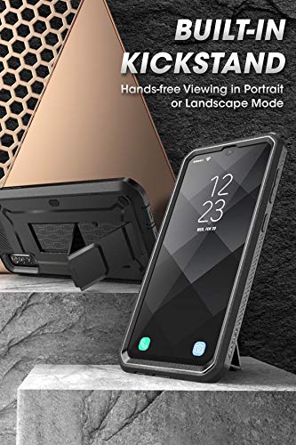 SUPCASE Unicorn Beetle Pro Series Phone Case for Samsung Galaxy A50/A30s, Built-in Screen Protector Full-Body Rugged Holster Case for Galaxy A50 2019 Release (Black)