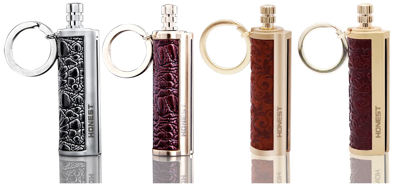 4 PCS Dragon’s Breath Immortal Lighter, Metal Keychain Flint Matchstick Kerosene Refillable Lighter, Waterproof Keychain Lighter for Emergency Survival Mountaineering Camping Hiking
