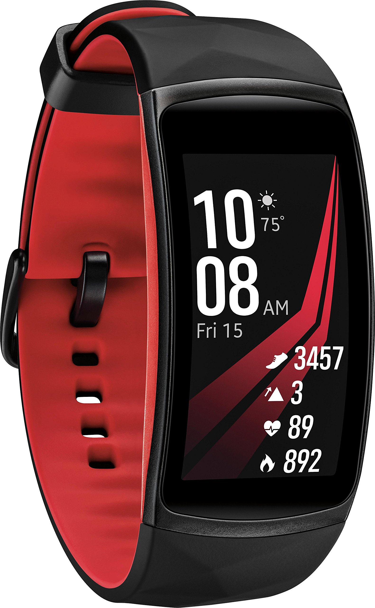 SAMSUNG Gear Fit2 Pro Fitness Smartwatch (Small) - Red (Renewed)