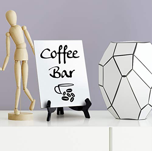 Signs ByLITA Coffee Bar, Table Sign, 6" x 8" (White)