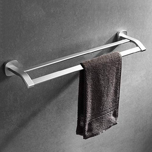 JJZXD Space Aluminum Frame Bathroom Rack Wall Hanging Towel Rack Hook Towel Rack Toilet Rack