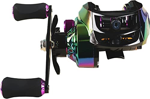 ANGLERDREAM Baitcasting Reel Left Hand 7.2:1 Gear Ratio High Speed Smooth Baitcast Fishing Reel Lightweight Baitcasters 9+1 Shielded Bearings 10 Level Magnetic Brake System Double Handle Casting Reels