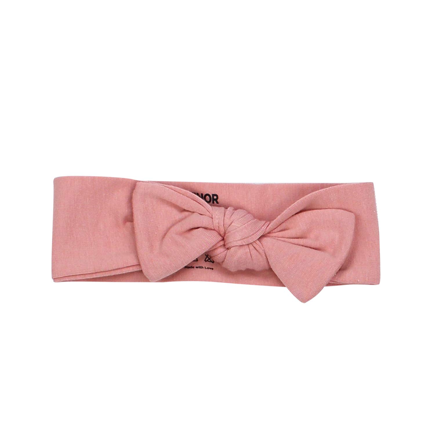 TWINOR Plain Knotted Baby Gown with Headband Hat Infant Sleeper for Baby Girl and Boy Pink