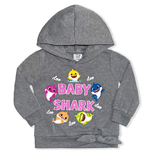 Nickelodeon Baby Shark Girls Hooded Sweatshirt and Legging Pants Set for Infant and Toddlers