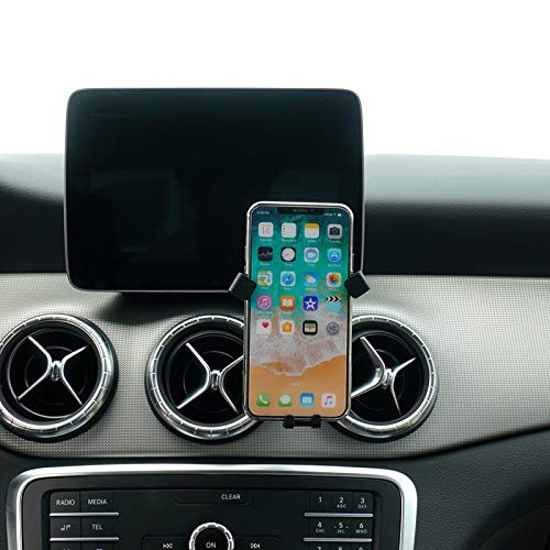 ITrims Car Accessories Dashboard Mount Mount Cell Phone Holder Adjustable Car Phone Holder for Mercedes-Benz GLA-Class X156 2015-2019 / CLA-Class C117/ A-Class W176 2013-2018 (Black)