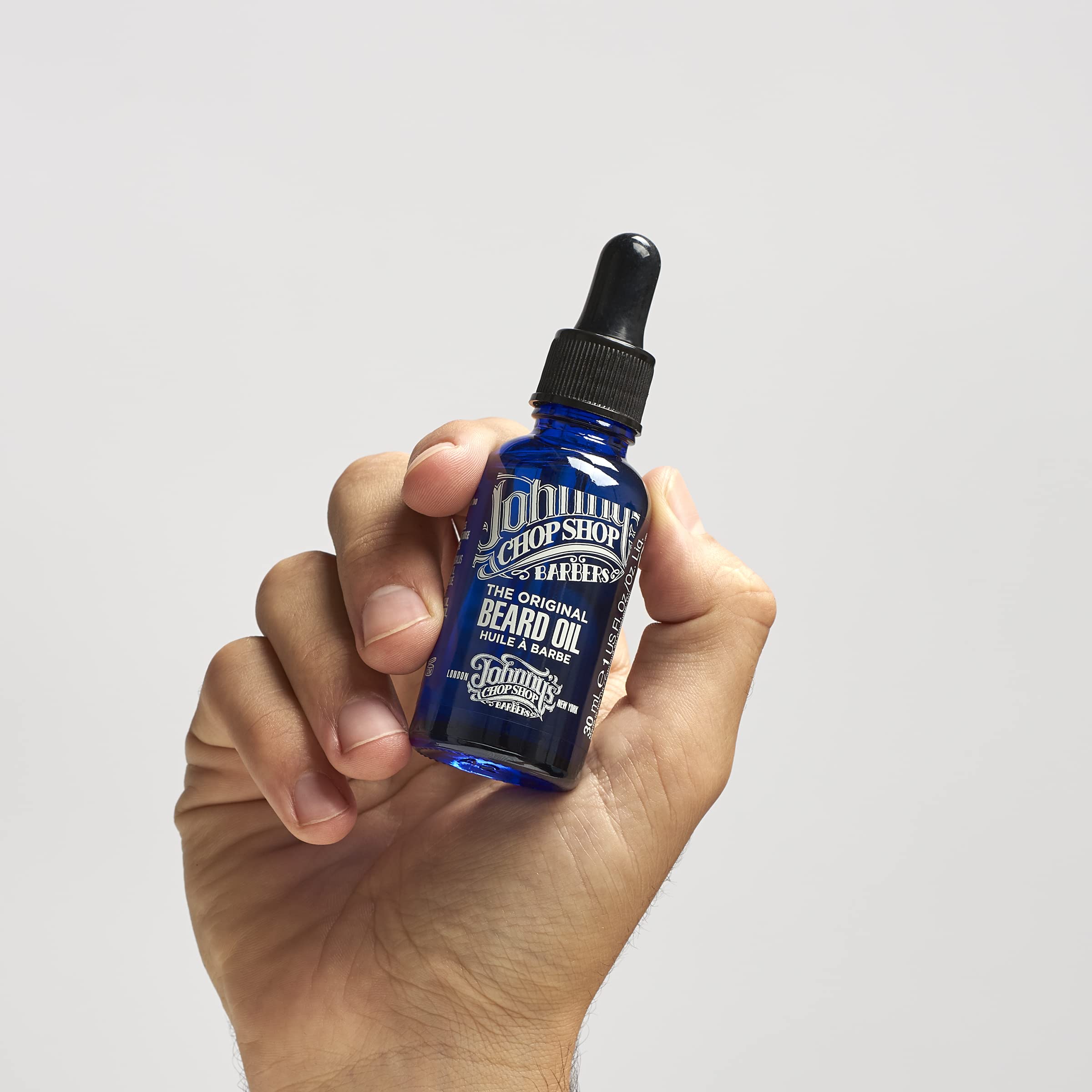Johnny's Chop Shop Men's Facial Conditioning Beard Oil, Smooth Blend, Natural Oils, Pre/Post Shave 1.01 fl oz (Pack of 1)