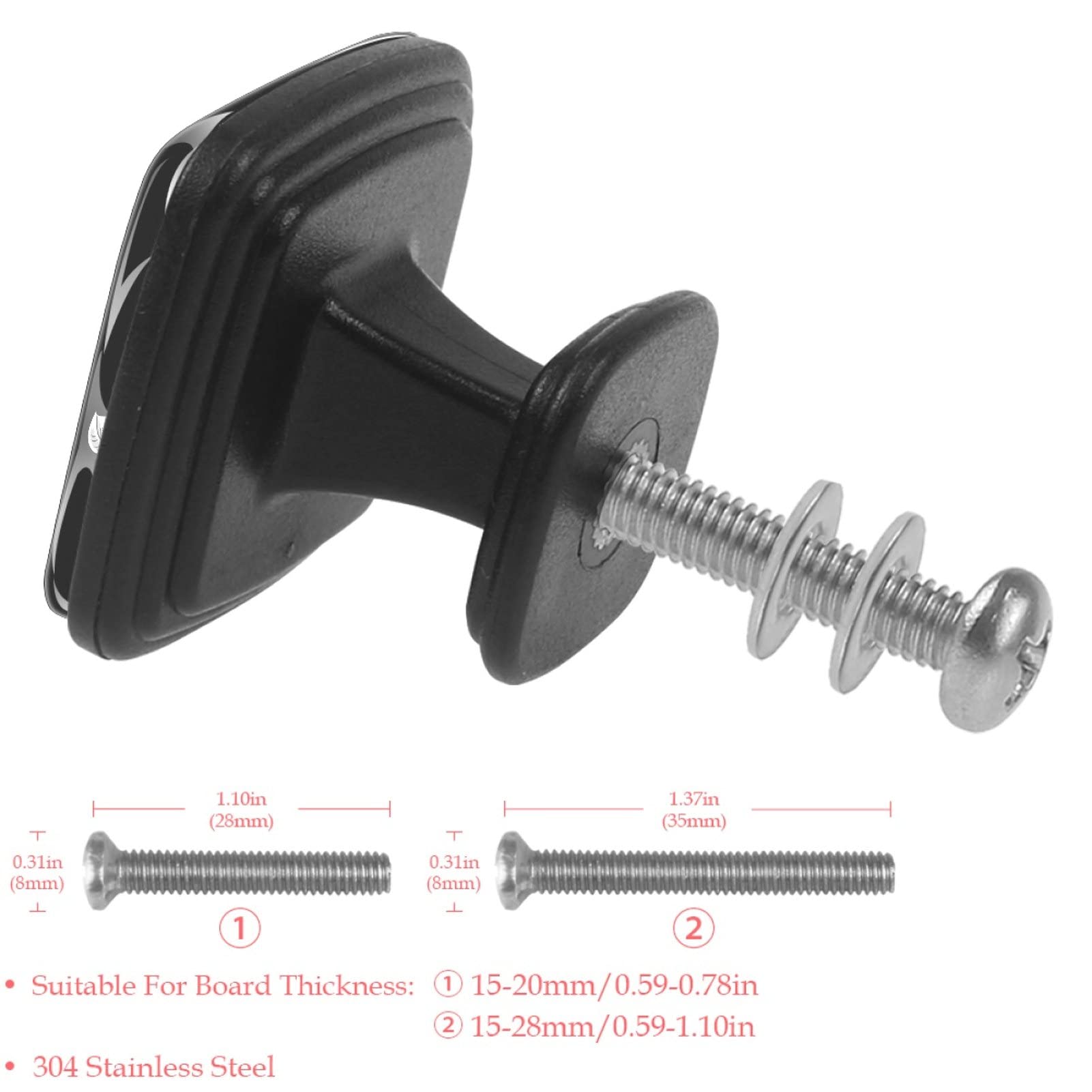 ZXCVASD Black and White Skull 4-Pack Knobs for Dresser Drawers Square Decorative Cabinet Handles Drawer Knobs and Pulls with Screws for Home, Kitchen, Wardrobe-1.18 inch x0.82 inch x0.78 inch