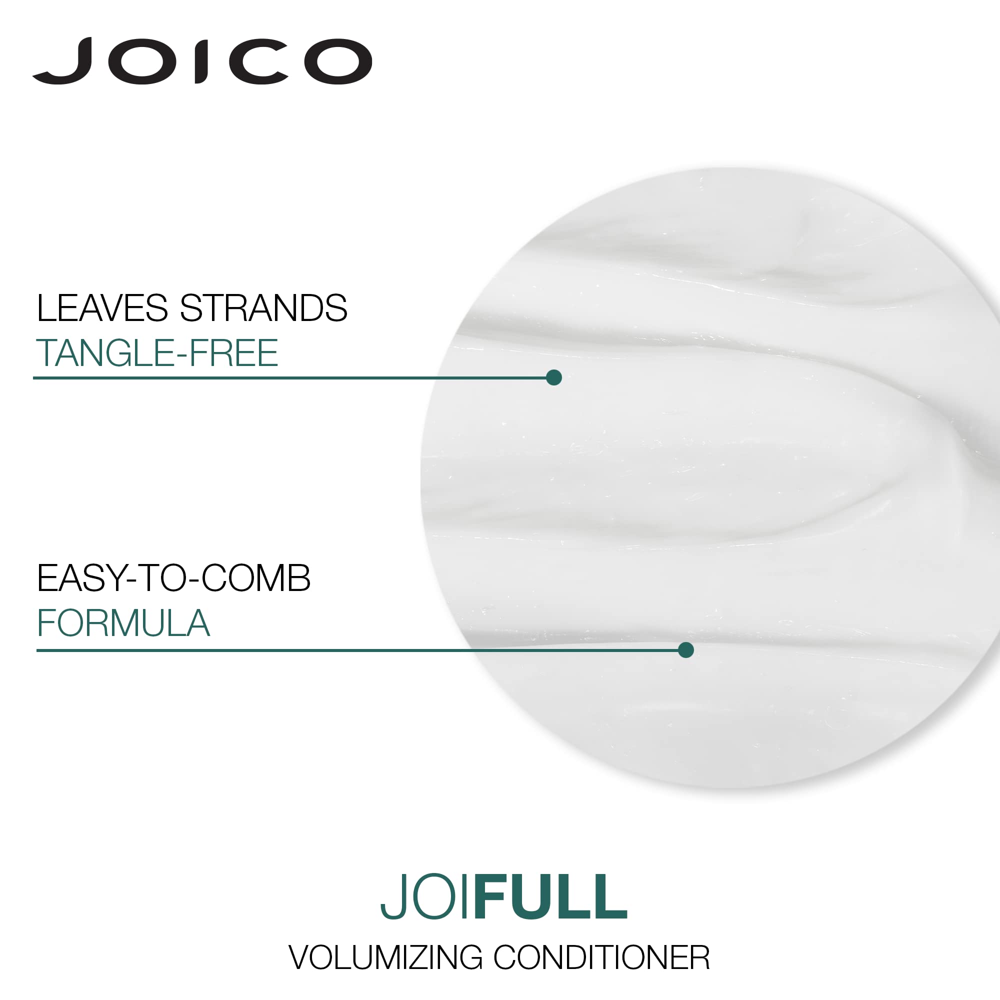 Joico JoiFULL Volumizing Conditioner | For Fine, Thin Hair | Add Instant Body | Long-Lasting Fullness | For Thicker Bouncier Hair | Boost Shine | With Lotus Flower & Bamboo Extract | 8.5 Fl Oz