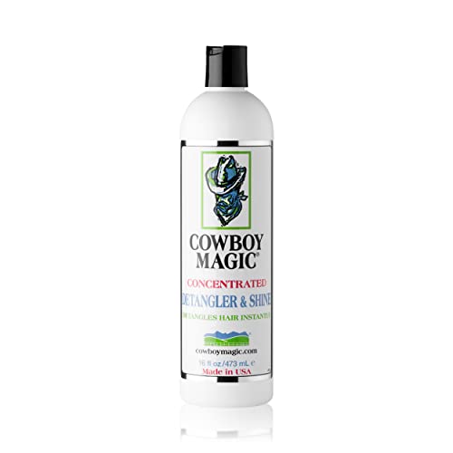 Cowboy Magic Concentrated Detangler and Shine Great for Pets and Human Hair! (16 fl oz (473 mL)),White