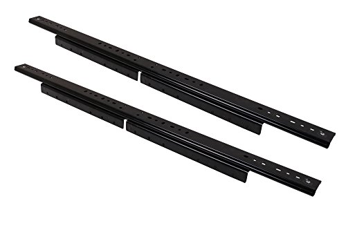 ECLV 33 1/2'' Table Leaf Sliding Brackets Dining Table Extender Brackets Coffee Table Slides,Computer Desk Extender,Black