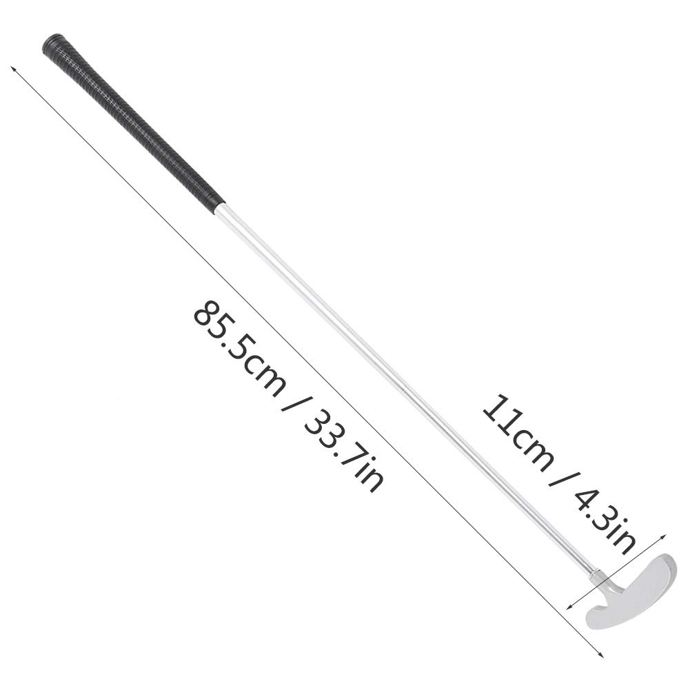 3 Section Assembled Training Putter Kids Adult Training Practical Putter Push Rod Aluminum Alloy Putter with 2 Balls
