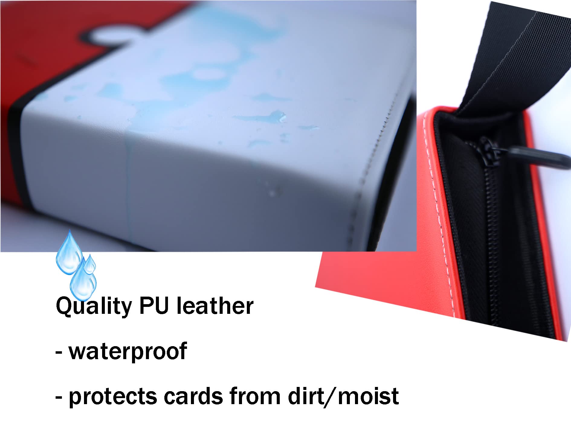 Binder for pokemon card binder of 720 Card Collection/9 Pocket Card Binder/Trading Card Binder/Card Album With Zipper,40 Sheets