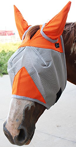 Equine Horse FlyMask Ears Summer Spring Airflow Mesh Scrim 73282