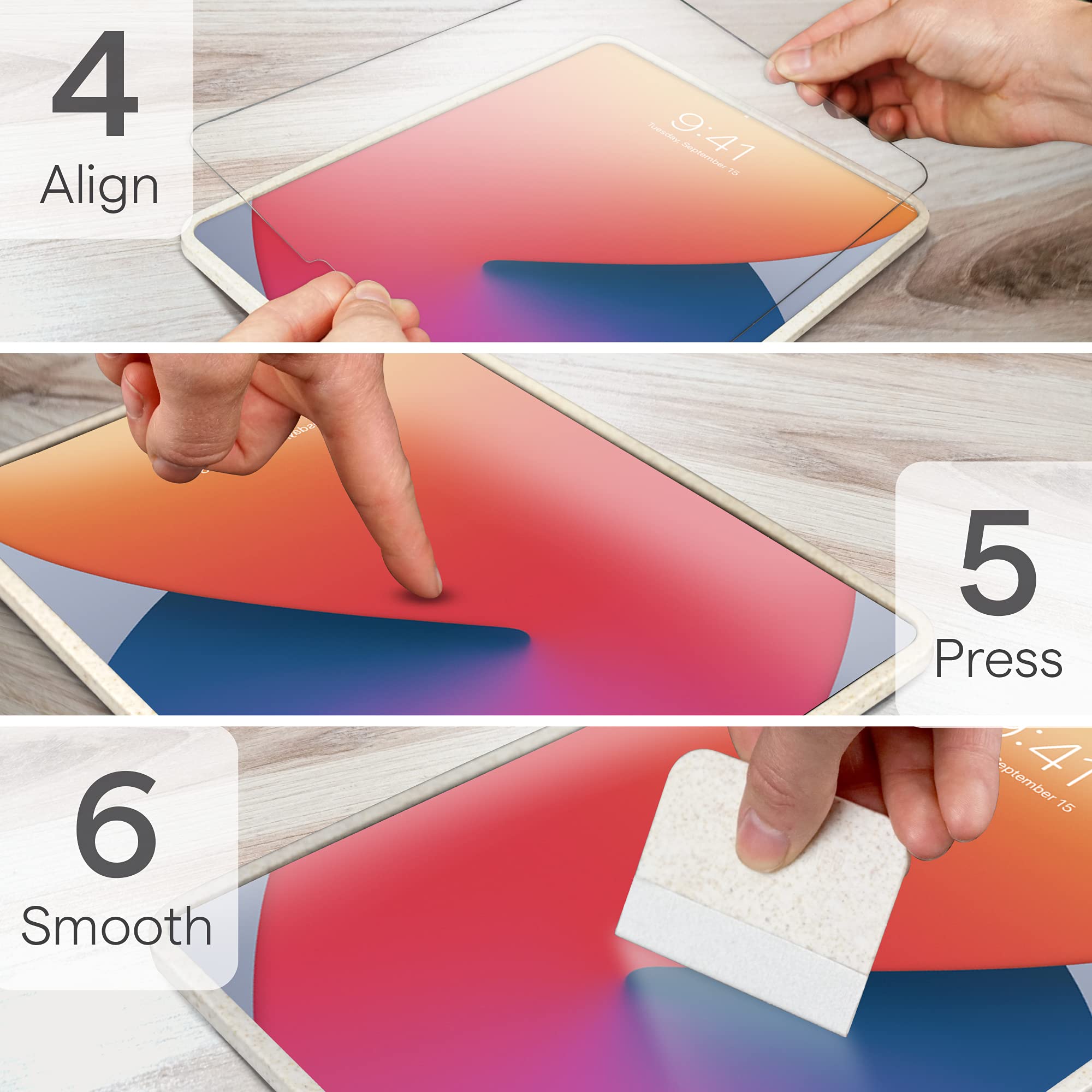 ZUGU CASE Screen Protector for iPad Pro 11 1st / 2nd / 3rd / 4th Generation & iPad Air 4 - Tempered Glass Scratch-Resistant Film - Fingerprint & Smudge-Resistant Protector