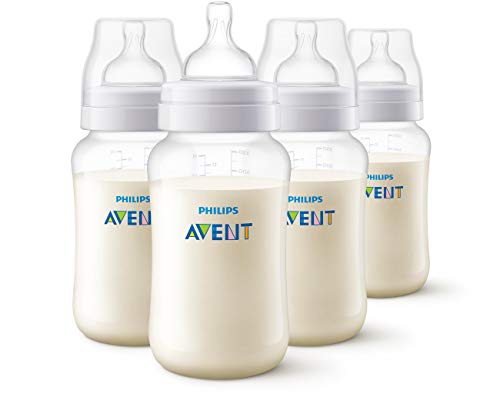 Philips Avent Anti-Colic Baby Bottle 11oz, 4pk, SCF406/44