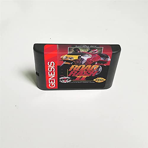 Lksya Road Rash II 2 - USA Cover With Retail Box 16 Bit MD Game Card for Sega Megadrive Genesis Video Game Console (Japan Shell)