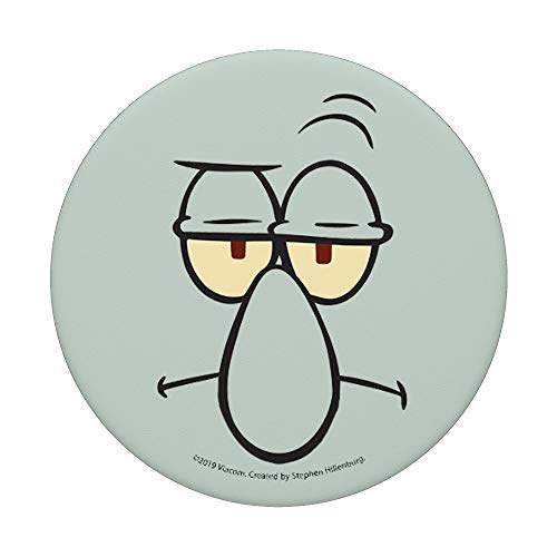 SpongeBob SquarePants Squidward Tentacles Big Face PopSockets PopGrip: Swappable Grip for Phones & Tablets
