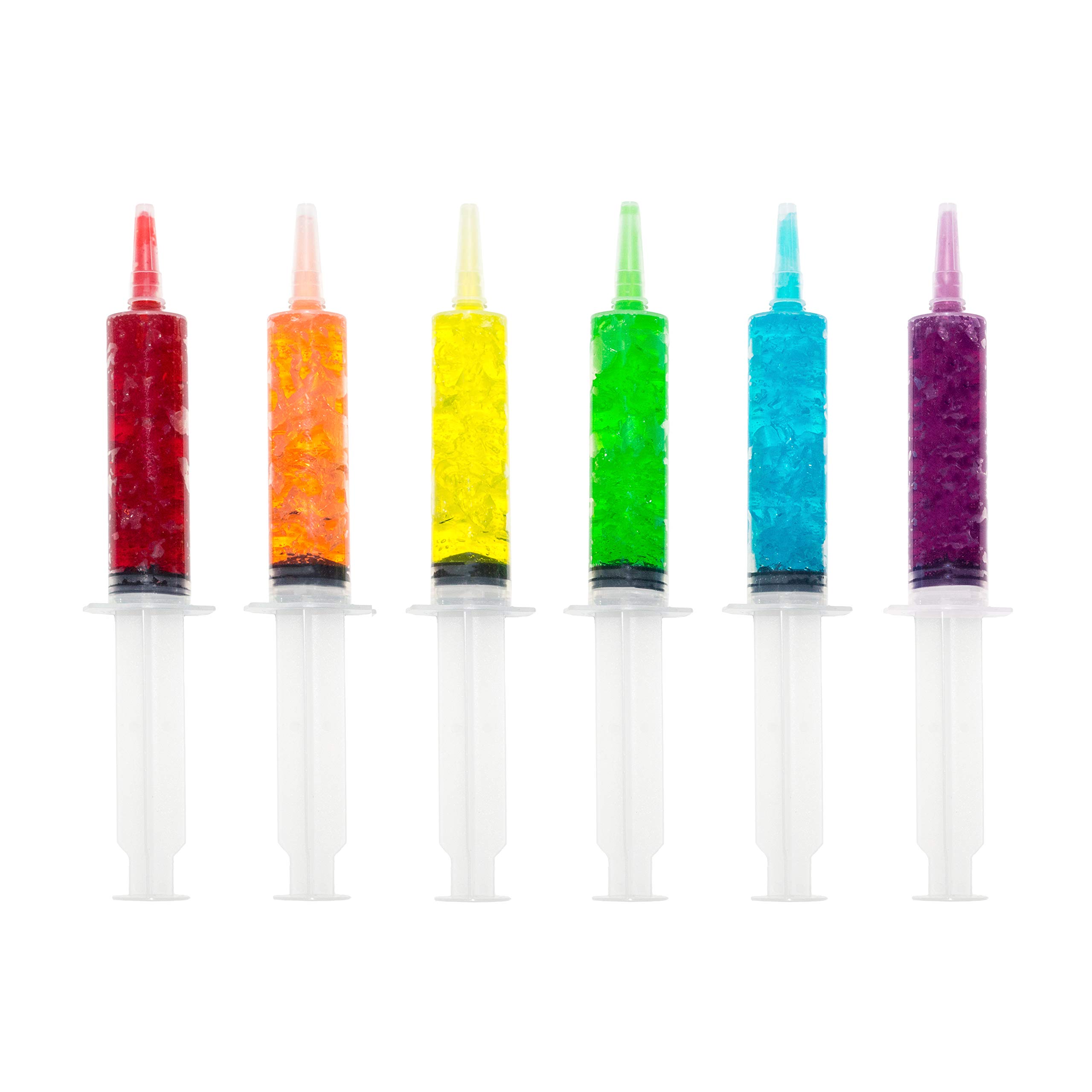 30 Pack 2.5 oz Reusable Jumbo Jello Shot Syringes BPA Free with Oversized Caps - Perfect for any party: Halloween, New Years, Nurses, Graduation, Superbowl, St. Patrick?s Day - By Wild Shots!