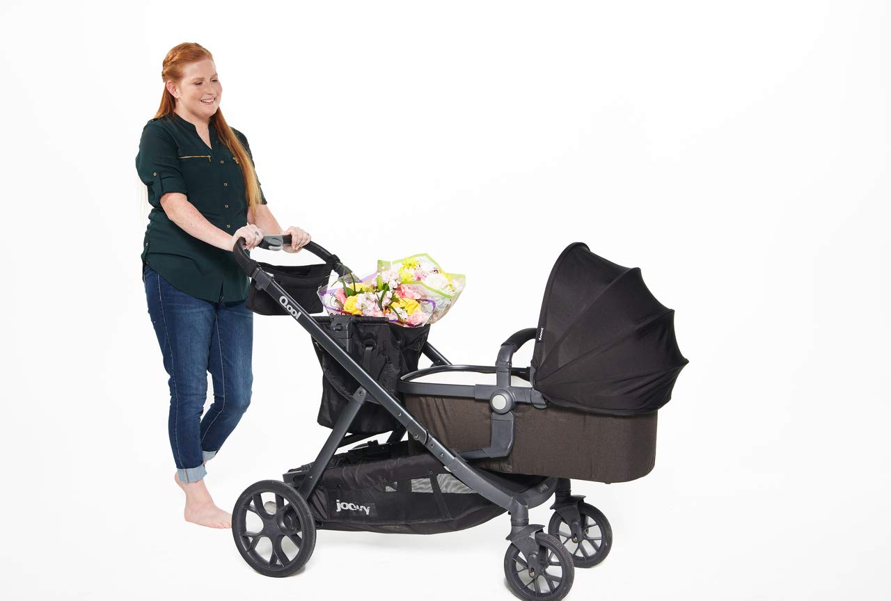 Joovy Portable Stroller Bassinet with Zip Closure, UPF 50 Sun Canopy - Compatible Qool and Caboose RS Strollers (Adapters Sold Separately)