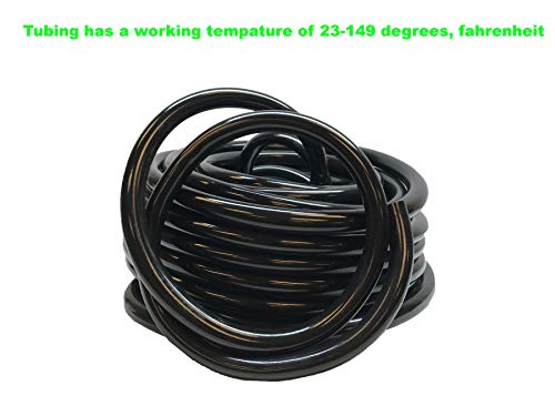 Viagrow V708245 Vinyl Multipurpose Irrigation Tubing(100ft, 3/4 inch ID-1 inch OD), Black