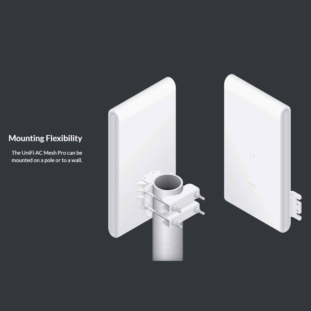 UniFi AC Mesh Wireless Access Point UAP-AC-M-PRO-US 802.11ac 3x3 MIMO Outdoor Wi-Fi (2 Units)