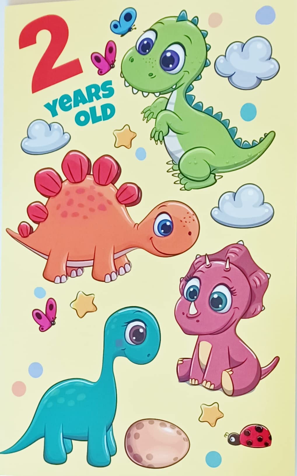Greeting Card Being Two Is Going To Be So Much Fun For You - Happy 2nd Birthday with Dinosaurs