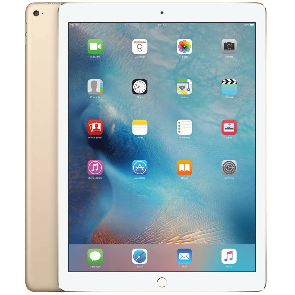Apple iPad Pro (128GB, Wi-Fi + Cellular, Gold) 12.9in Tablet (Renewed)