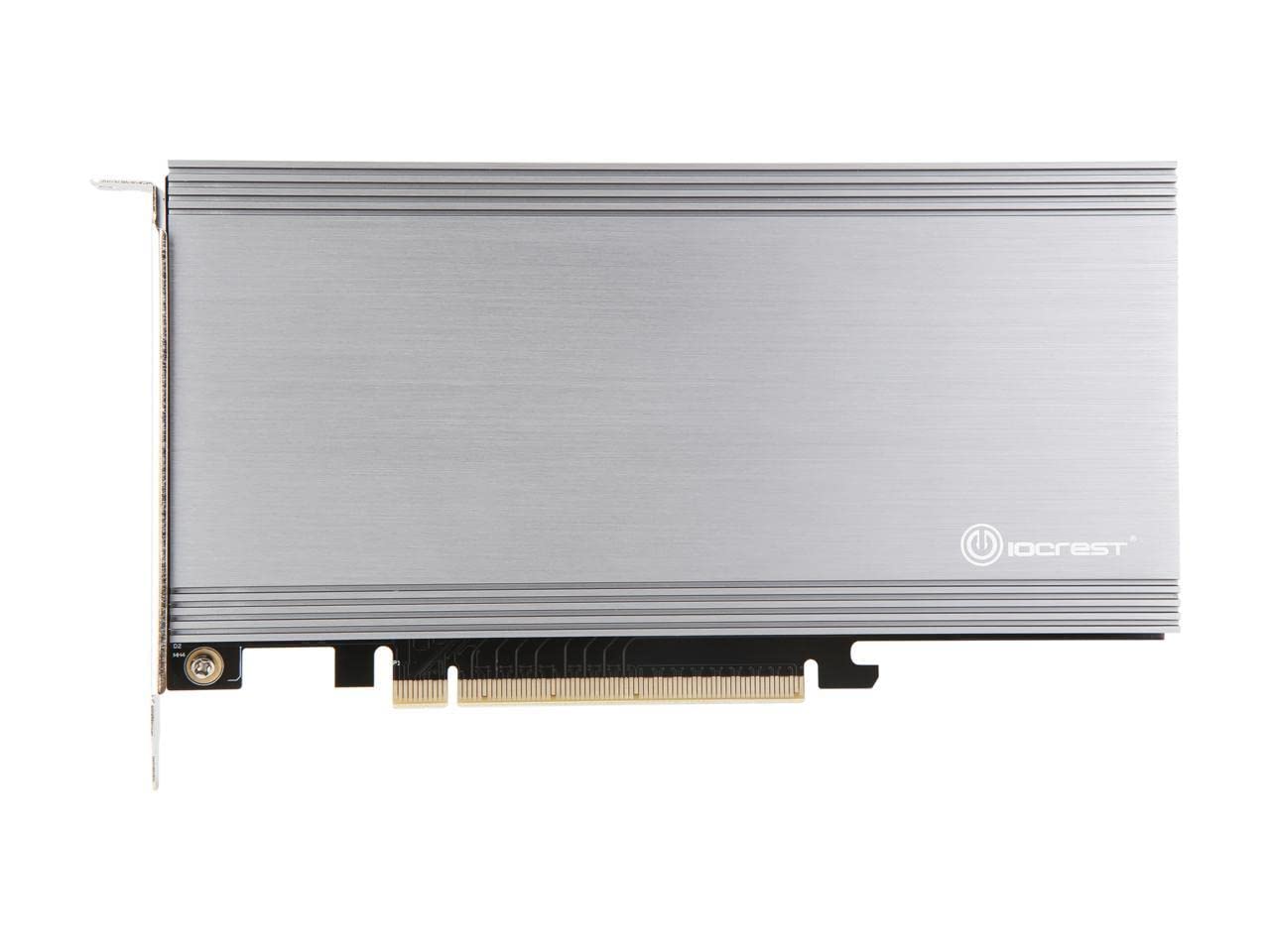 Syba Dual M.2 M-Key NVMe Ports to PCIe 3.0 x16 Bifurcation Riser Controller - Support Non-Bifurcation Motherboard (SI-PEX40129)