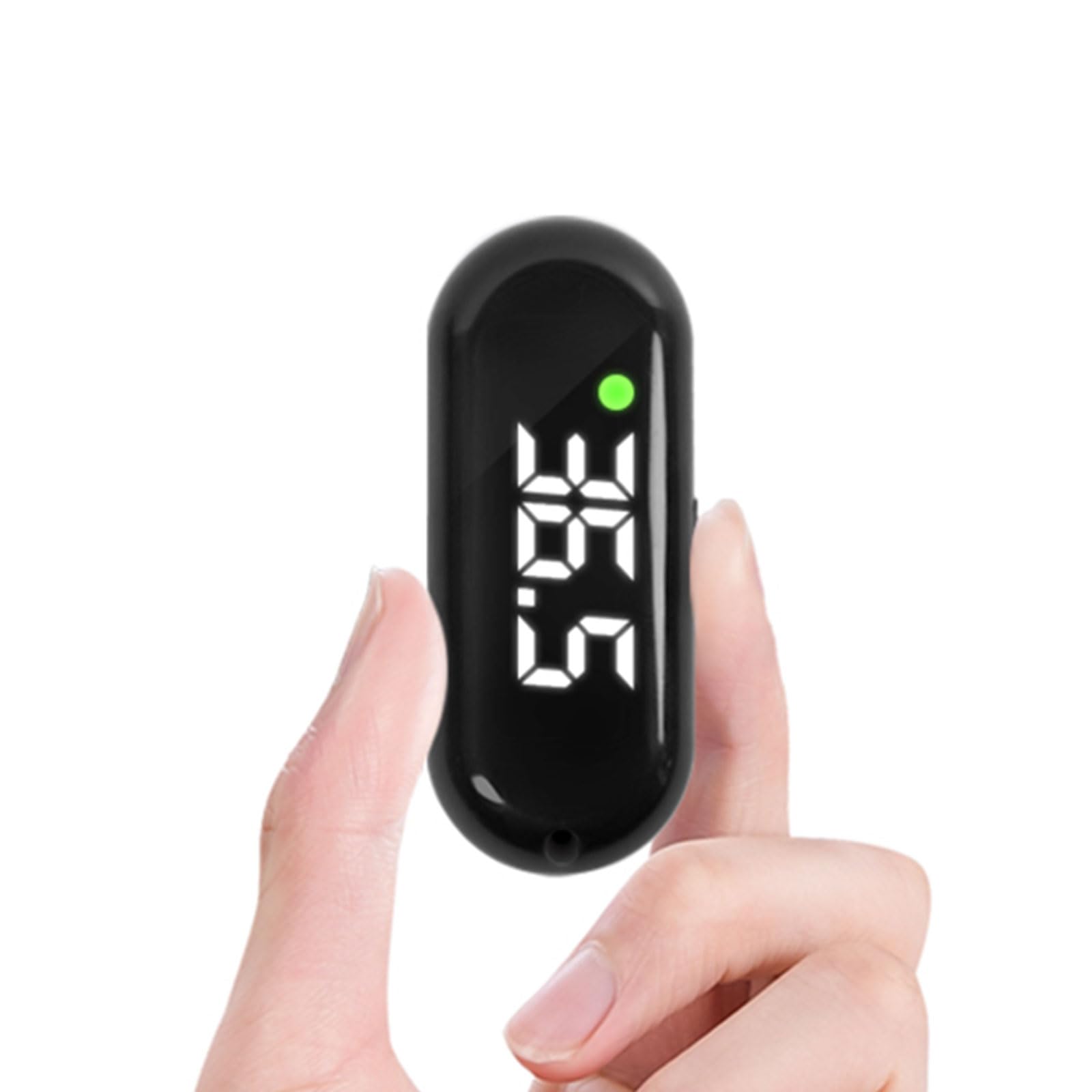 Medical Forehead Thermometer, Rechargeable Thermometer for Adults and Kids, Digital Thermometer with Red Backlight Fever Alarm, No Touch Forehead Thermometer (Black)