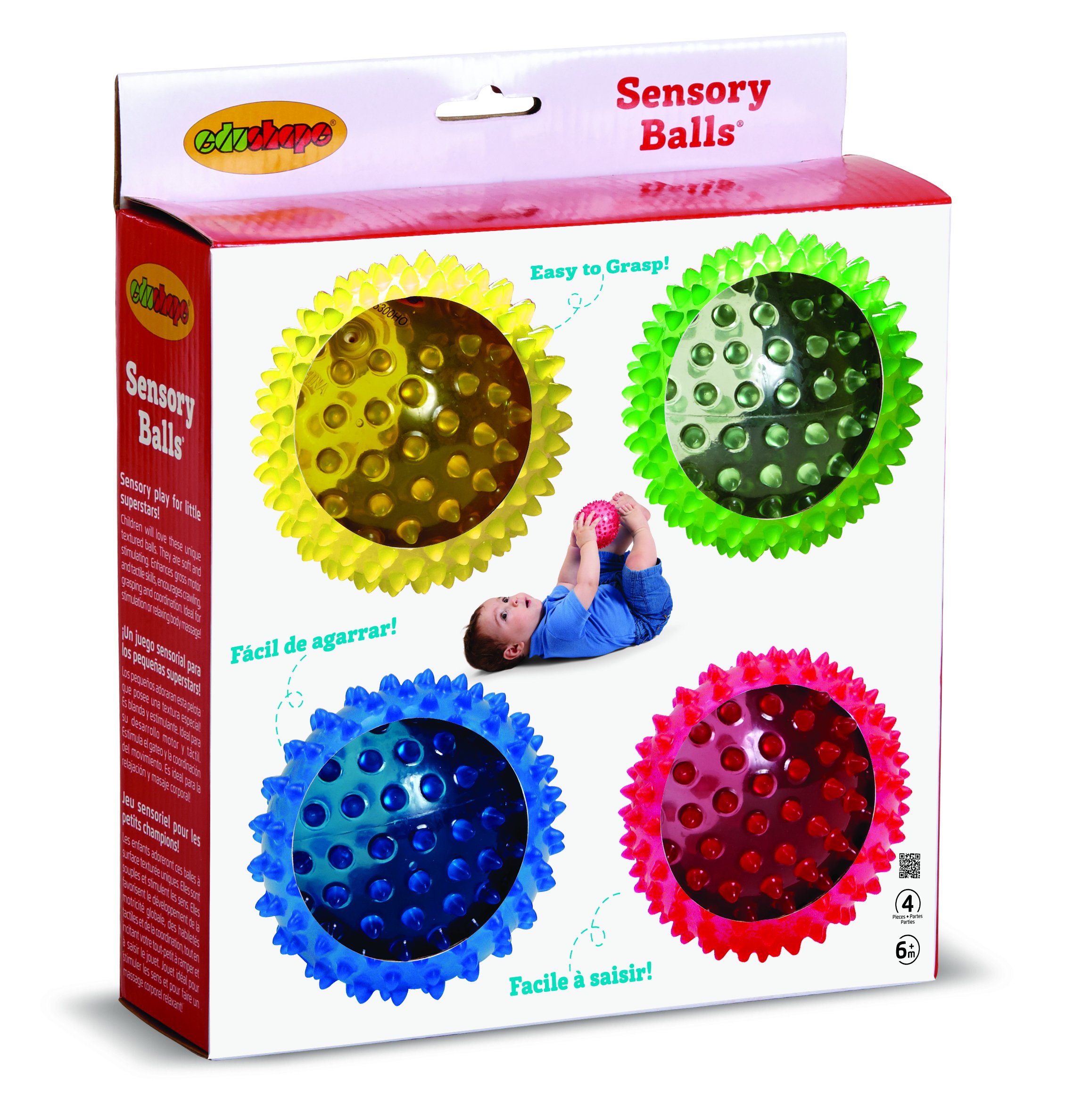 4" See-Me Sensory Toy Balls Set