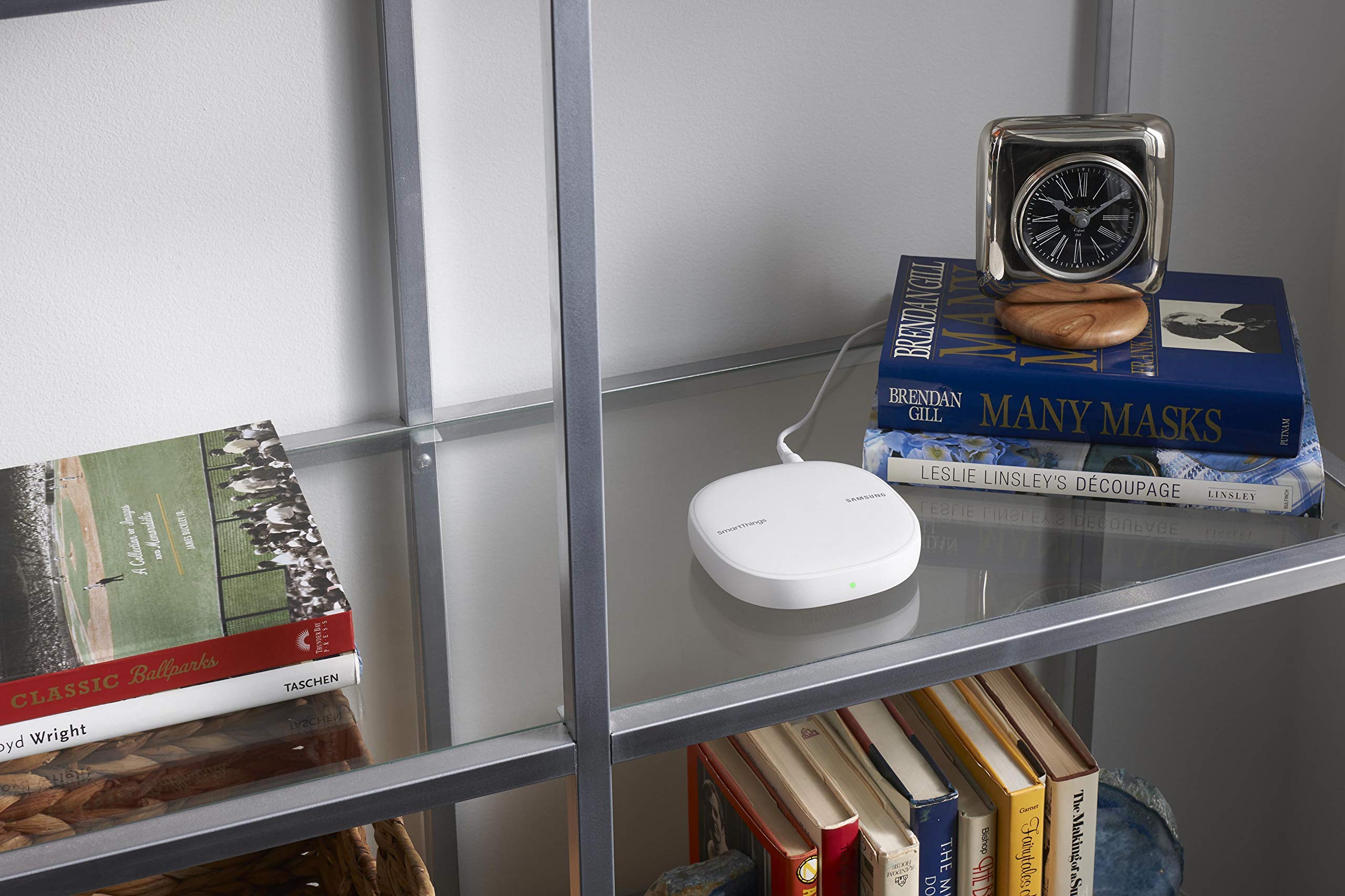 Samsung SmartThings WIFI Mesh Router Range Extender SmartThings Hub Functionality Whole-Home WIFI Coverage (Renewed)