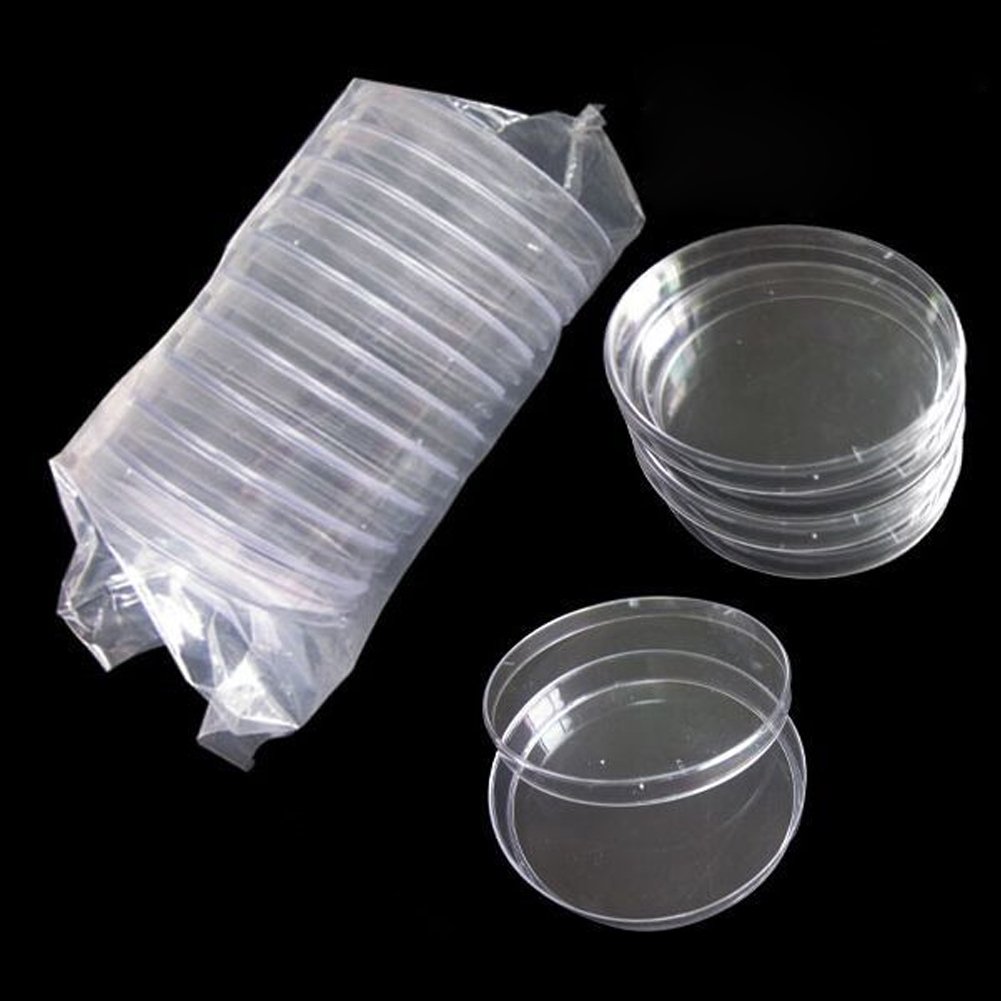 BIPEE Polystyrene Petri Dish, Sterile 70 x 16mm, Pack of 10