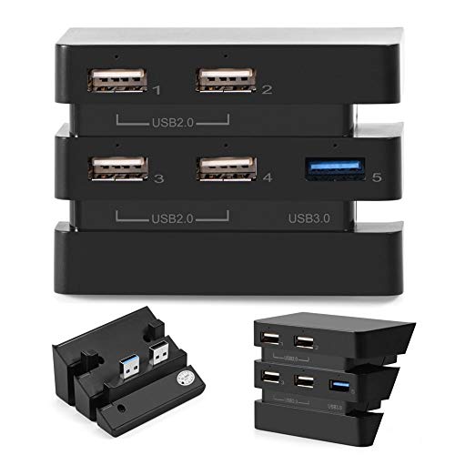 Portable USB Hub 2.0 & 3.0 Hub Controller Adapter for PS4 Pro Console