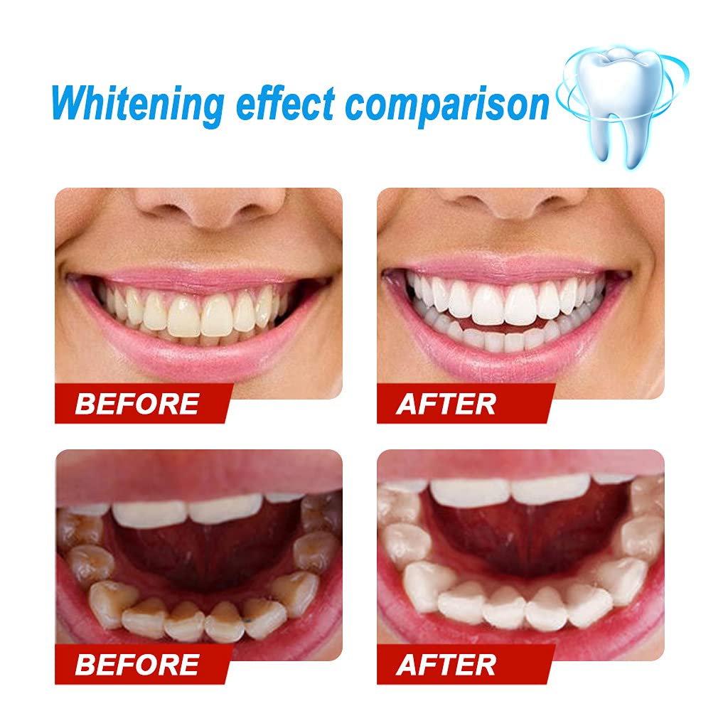 Press Toothpaste,Baking Soda Whitening Toothpaste,Jaysuing Stain Removal Whitening Toothpaste Strong Cleaning Power Natural Stain Remover Fluoride-Free Toothpaste(Blueberry Flavor)