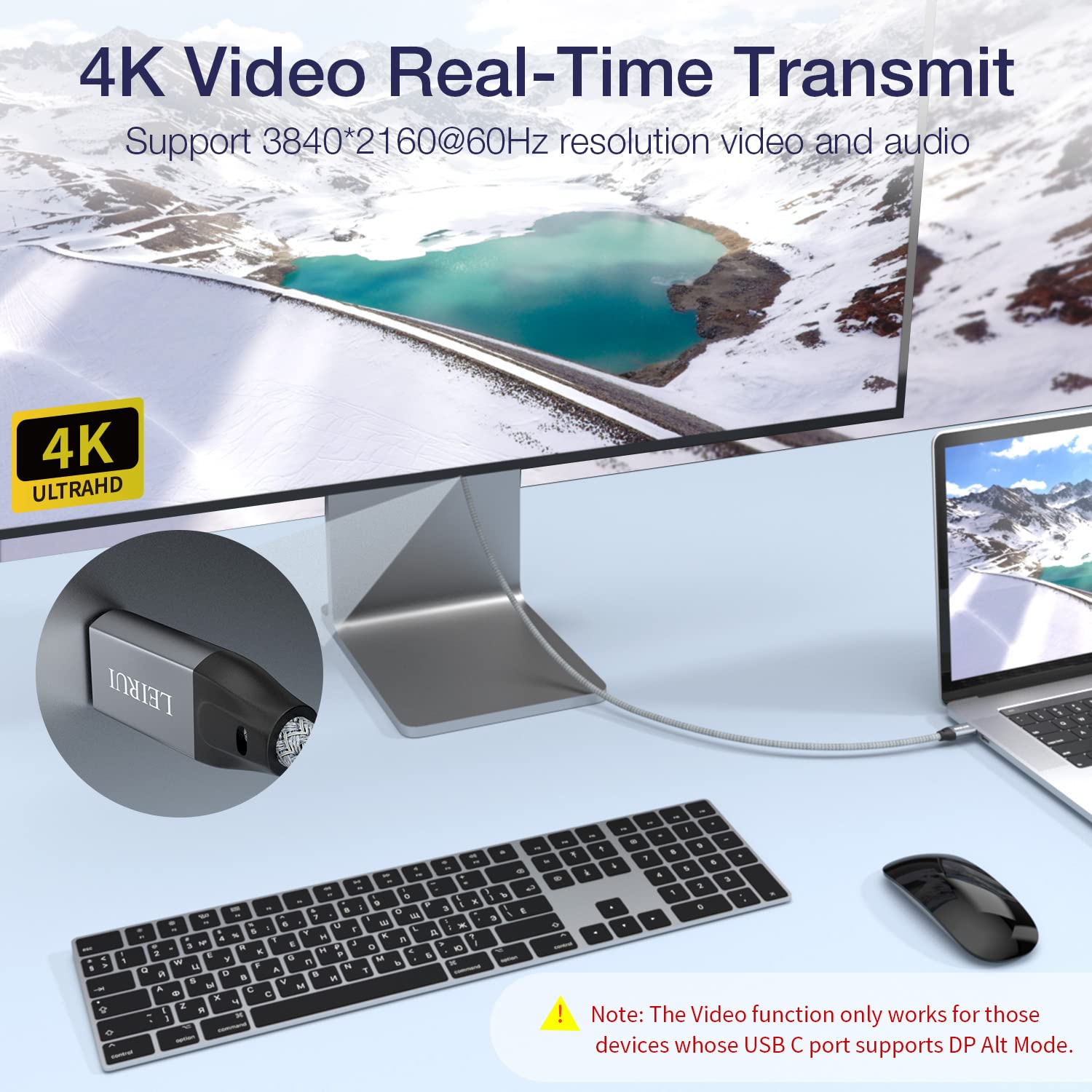 USB-C to USB-C Cable, 1.64ft USB 3.2 100W/5A Fast Charging 20Gbps Data Transfer 4K@60Hz Video USB C Monitor Display Cable Nylon USB C Cable Compatible with Samsung Galaxy S22, iPad, MacBook