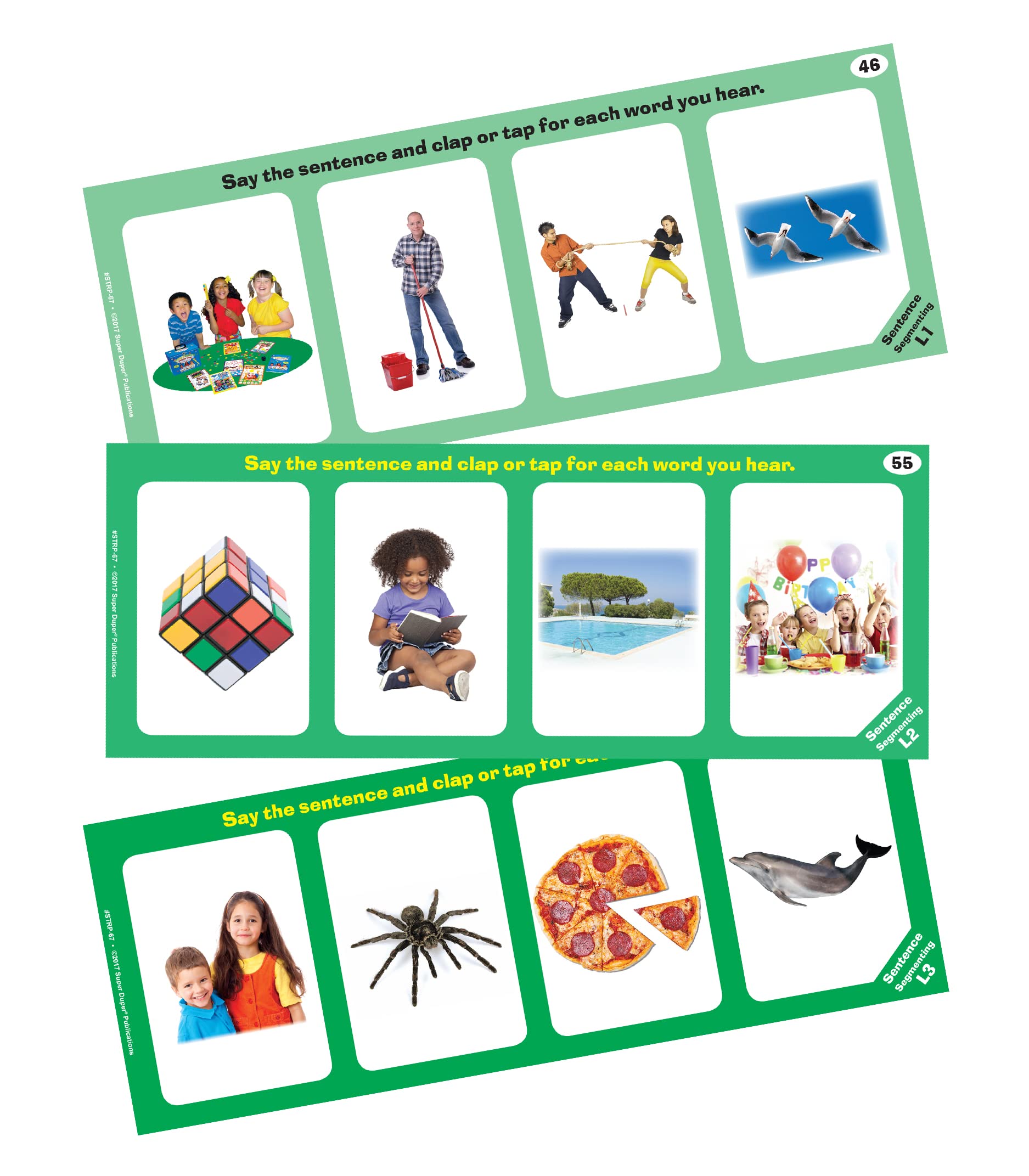 Super Duper Publications | Phonological Awareness Skill Strips® Photo Flash Cards | Educational Learning Resource for Children | Skills to Learn to Read | Activities for Auditory Processing Disorders