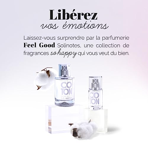 SOLINOTES Cotton Flower Perfume for Women - Eau De Parfum | Delicate Floral and Soothing Scent - Made in France - Vegan - 1.7 fl.oz