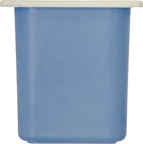 Carlisle CM1105C1402 Coldmaster CoolCheck 6" Deep Sixth-Size High Capacity Insulated Cold Food Pan, 1.7 Quart, Color Changing, White/Blue