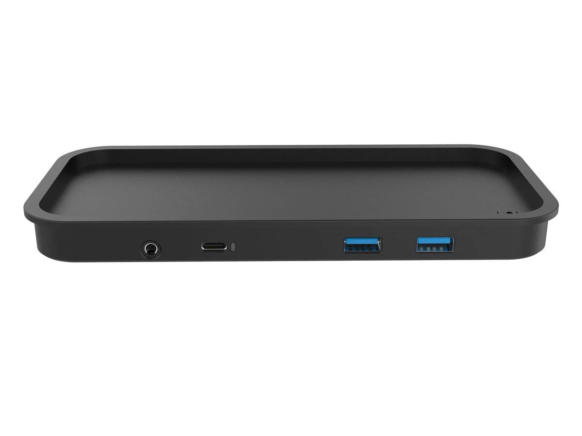 Function101 BentoStack Hub- Organizer + USB Type C 8-Port Valet Hub 4K HDMI (30Hz), Gigabit Ethernet, USB-C Pass-Through, SD/Micro Card Readers, USB 3.0 - Compatible MacBook Pro and iPad Pro