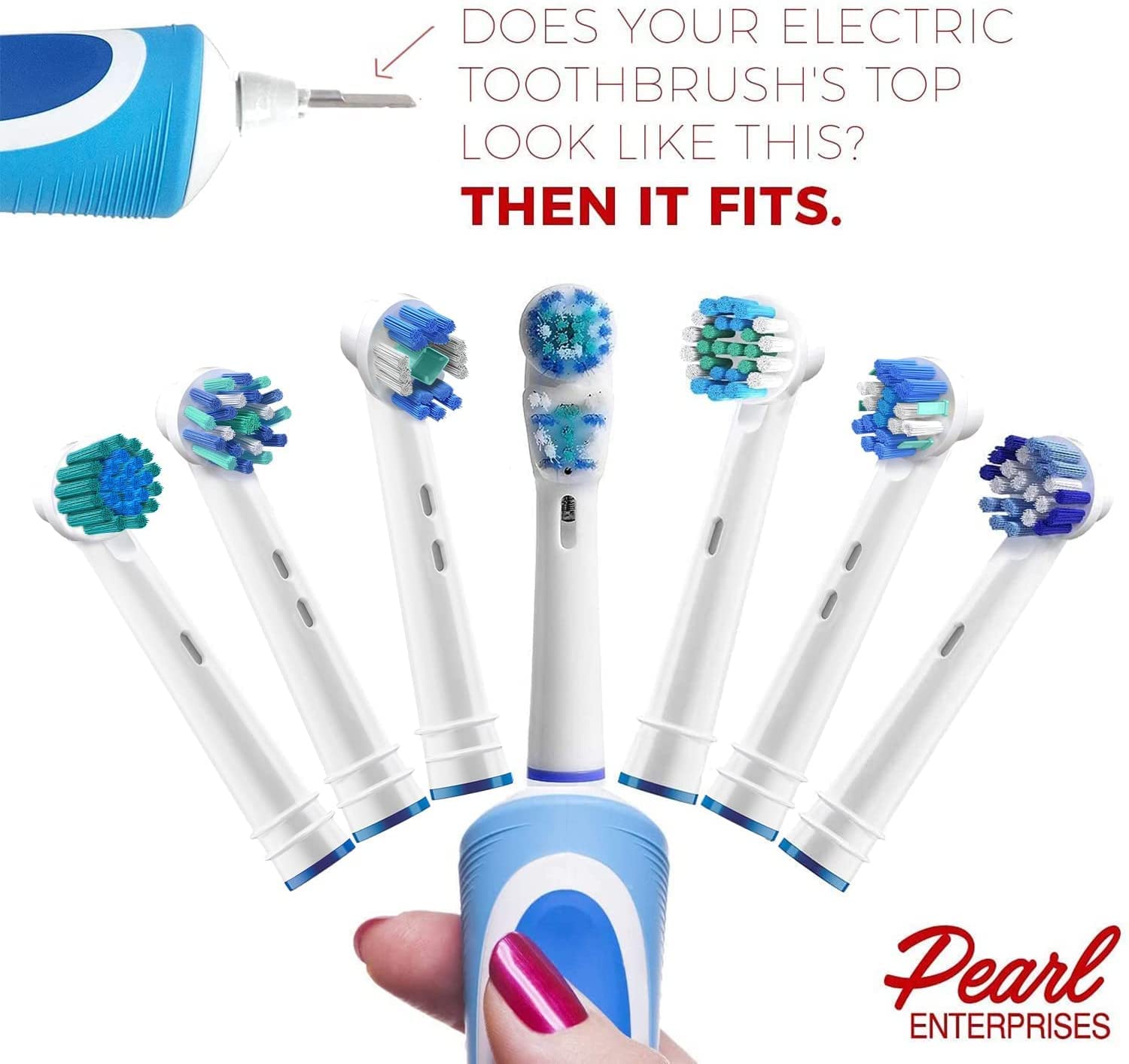 Replacement Brush Heads for Oral B- Professional Flossing Toothbrushes Compatible with Oralb Braun Electric Toothbrush- Pack of 12 - Fits The Oral-B 7000, Pro 1000, Action, & More