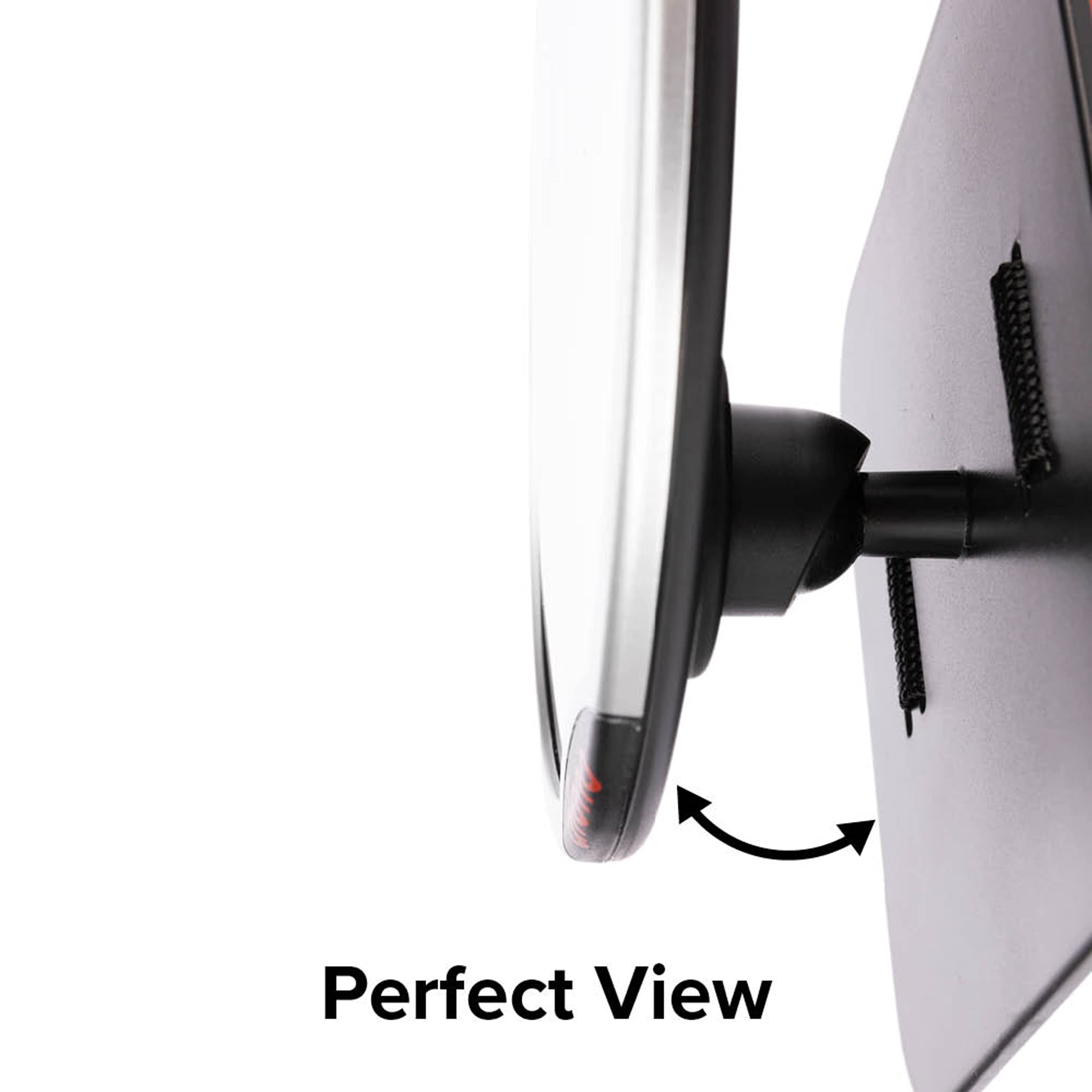 Diono Baby Car Mirror 2 Pack, Includes Safety Car Seat Mirror for Rear Facing Infant & See Me Too Rear View Baby Mirror Both Fully Adjustable with Wide Crystal Clear View, Shatterproof, Crash Tested