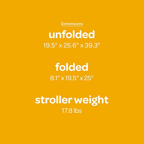 Larktale chit Chat Plus | Lightweight Full-Featured Stroller for Newborns and Toddlers | Compact Folding Stroller for Travel Featuring Eco-Friendly Materials and One-Handed Steering, Nightcliff Stone