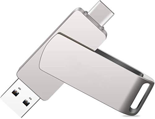 USB C Flash Drive, USB Type C Thumb Memory Stick 64 GB 2 in 1 USB 3.0 + Type C OTG, Dual Flash Drive
