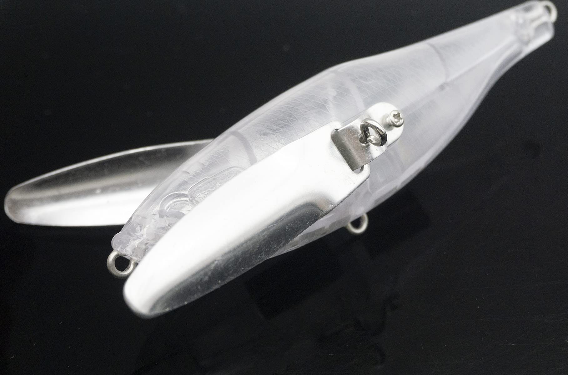3Pcs Fishing Unpainted Minnowbait Fishing Blank Lure Body with Wing Popperbait Lipless Total 131mm 29.8g Simulation Flying Fish 8418 with Free Eye