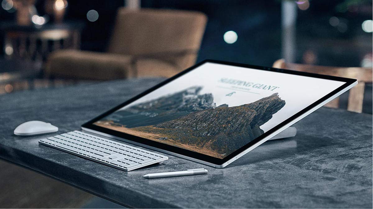 Microsoft Surface Studio All-in-one 28" 4500x3000 Touchscreen w/Surface Dial, i5, 8GB RAM, 64GB SSD+1TB HDD AIO PC, 4 Cores up to 3.50 GHz CPU, GTX 965M, Pen, Keyboard, Mouse, Win 10 Pro (Renewed)