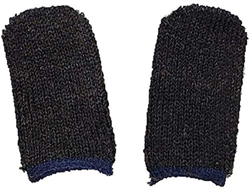 XJXJ Anti-sweat Finger Set Game Finger Set Half Finger Set Touch Screen Game Anti-hand Sweat Ultra-thin Non-slip Gloves Professional Game Finger Sets rheumatoid arthritis gloves (Color : Black)