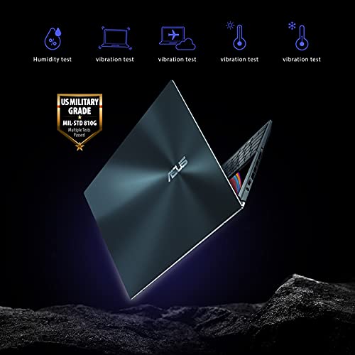 ASUS ZenBook Pro Duo 15 UX582 Laptop, 15.6β OLED 4K Touch Display, i7-12700H, 16GB, 1TB, GeForce RTX 3060, ScreenPad Plus, Windows 11 Home, Celestial Blue, UX582ZM-AS76T