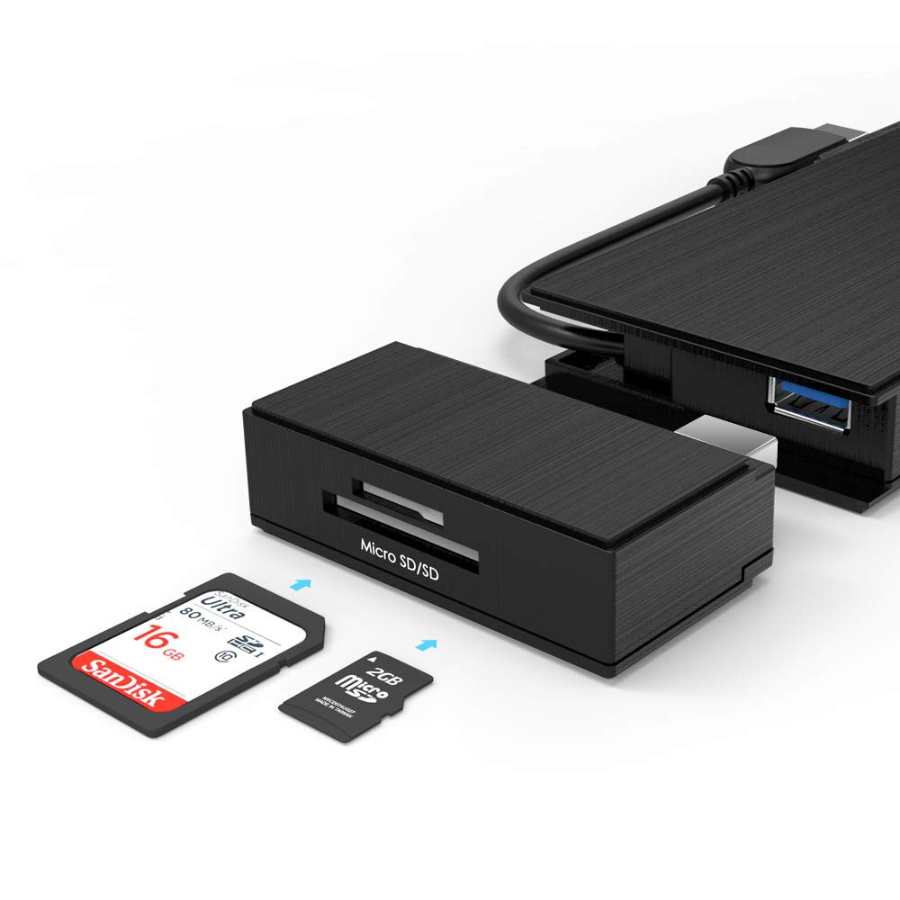 WAVLINK USB 3.0 Docking Station Dual Display HDMI | VGA with Gigabit Ethernet, USB 3.0 Port, Removable Card Reader, HDMI up to 2560x1440 and VGA 1920x1200 Support Windows and MacOS
