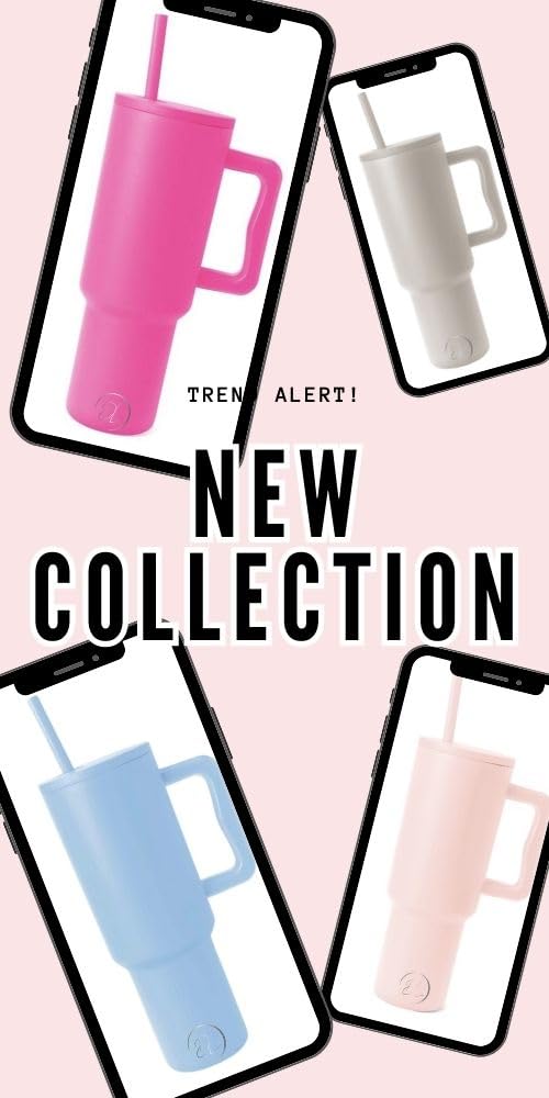 40z Stainless Tumbler (Hot Pink)